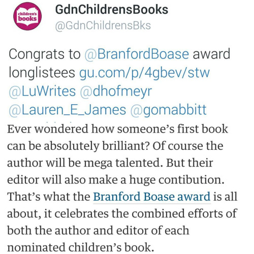 🎉 Branford Boase Award nomination! 🎉 – Wren James